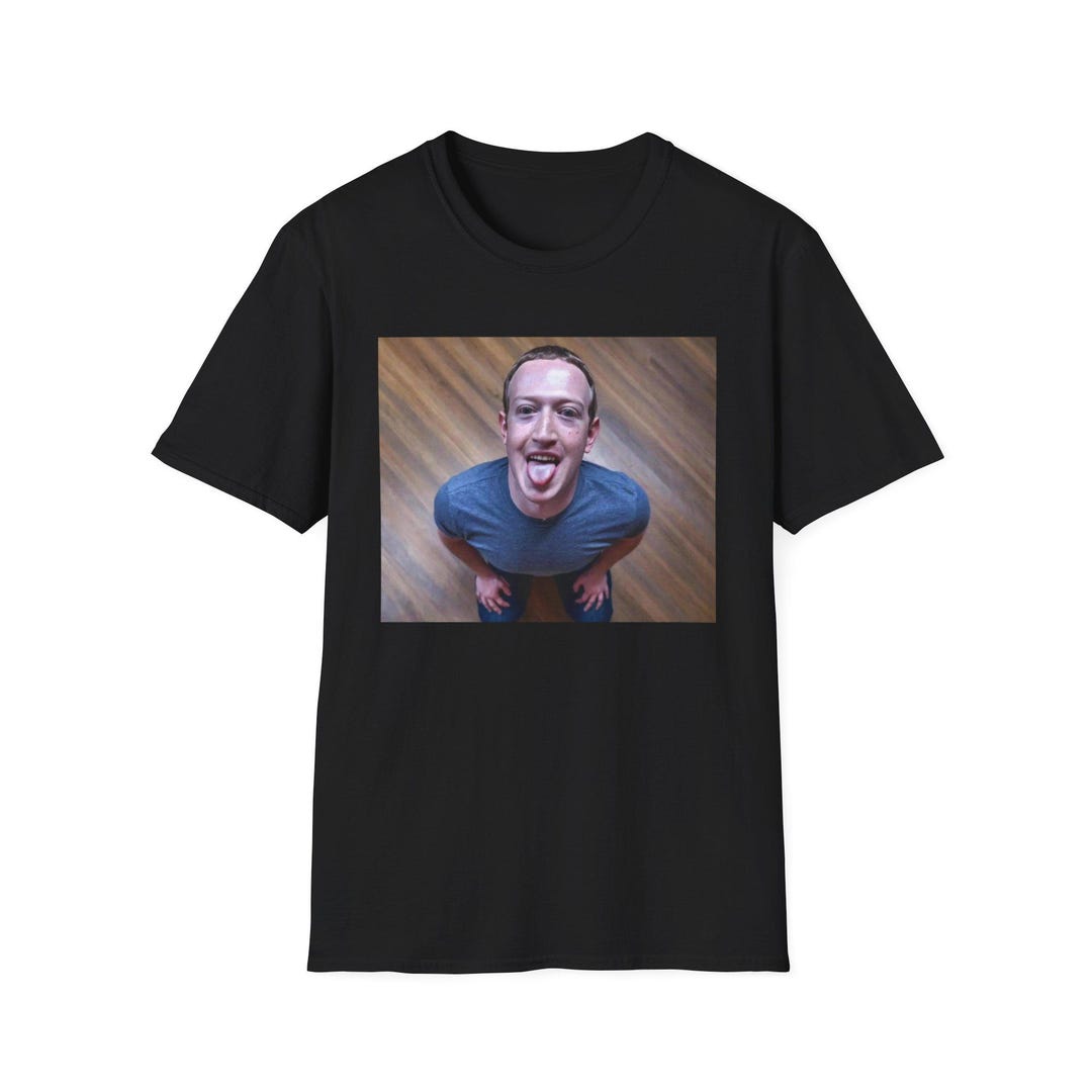 Funny Brainrot Meme Tshirt, Mark Zuckerberg Good Boy Joke Tee, White ...