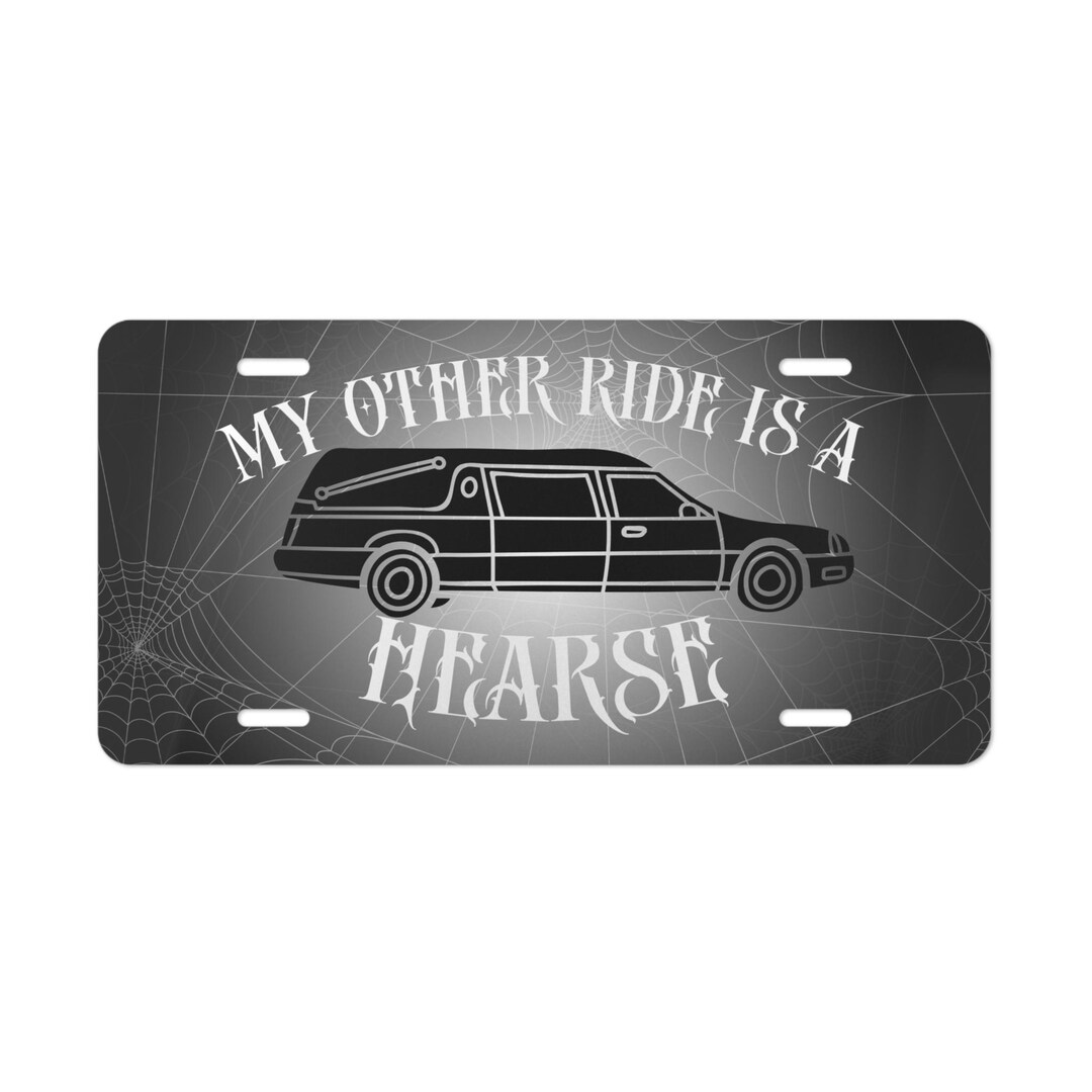 Hearse Vanity Plate - Etsy