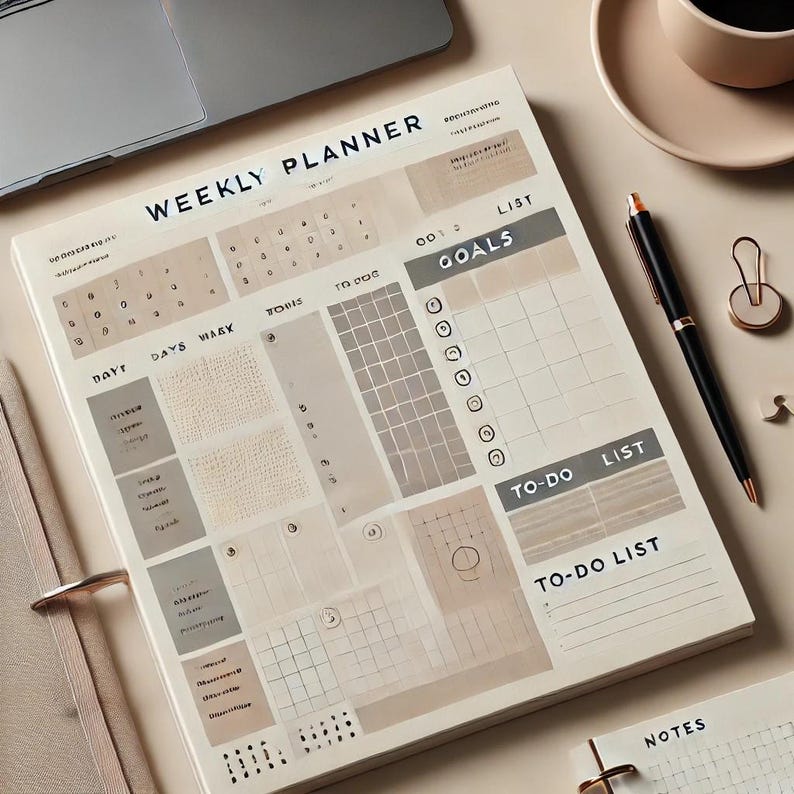 Editable Planner Templates - Etsy