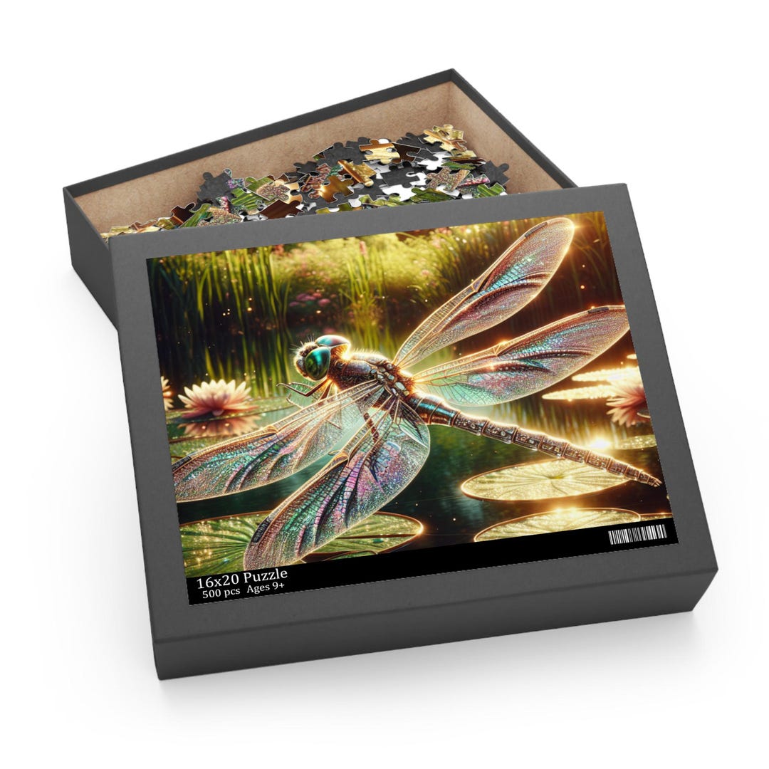 Stunning Dragonfly Puzzle - 120/252/500-piece, Nature Lovers Gift ...