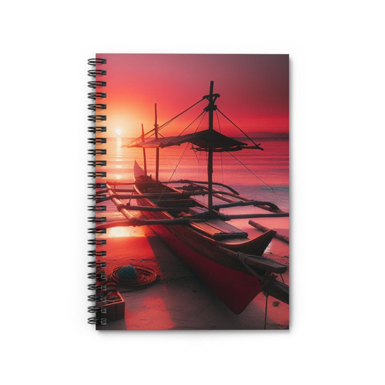 Journal, Filipino Fishing Boat Design, Notebook for Writing, Stationery ...