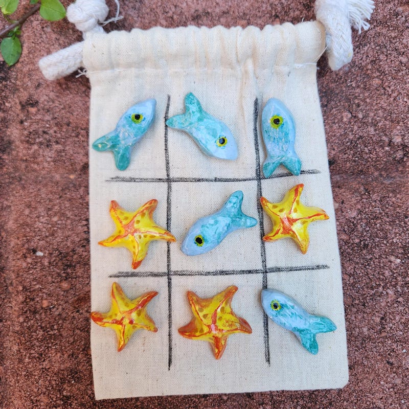 Clay Tic Tac Toe Board - Etsy