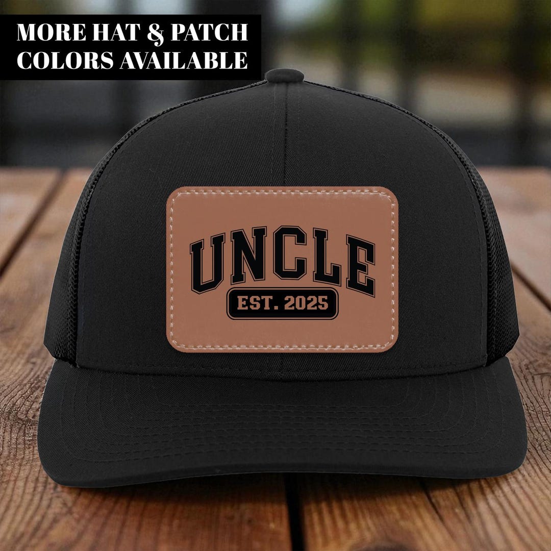 Custom Uncle Est Trucker Hat, Uncle Adjustable Mesh Hat, Uncle ...