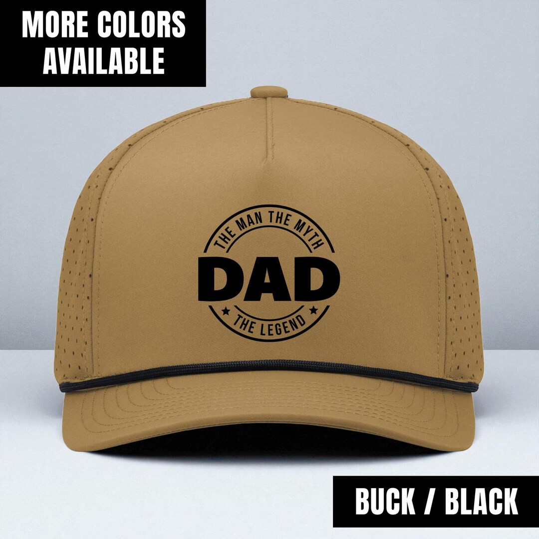 Dad Rope Hat, Dad Man Myth Legend Hat, Personalized Dad Hat, Custom Dad ...