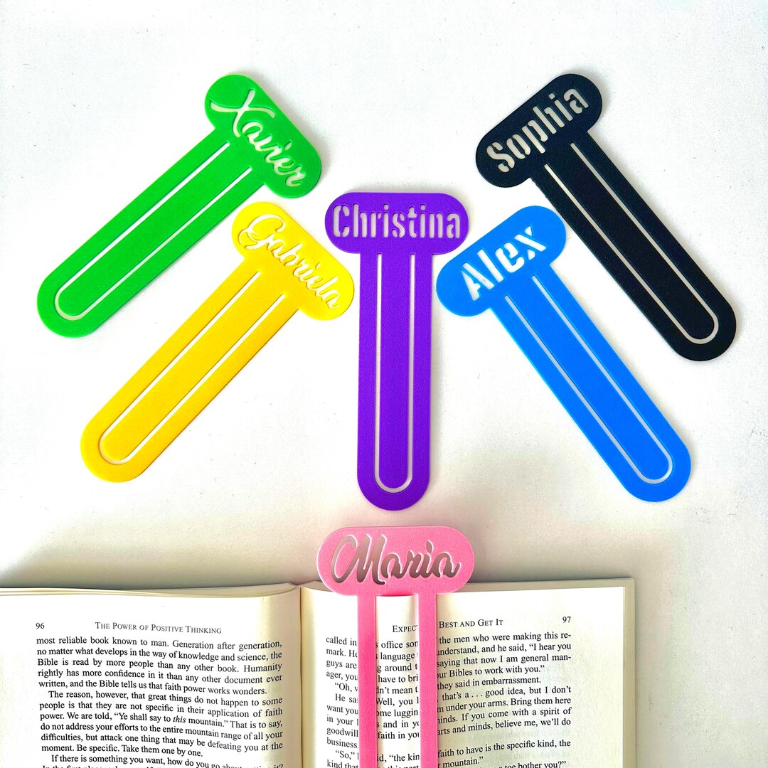 Personalized Bookmark Stencil: Custom Name, Text - Gift for Students - Etsy