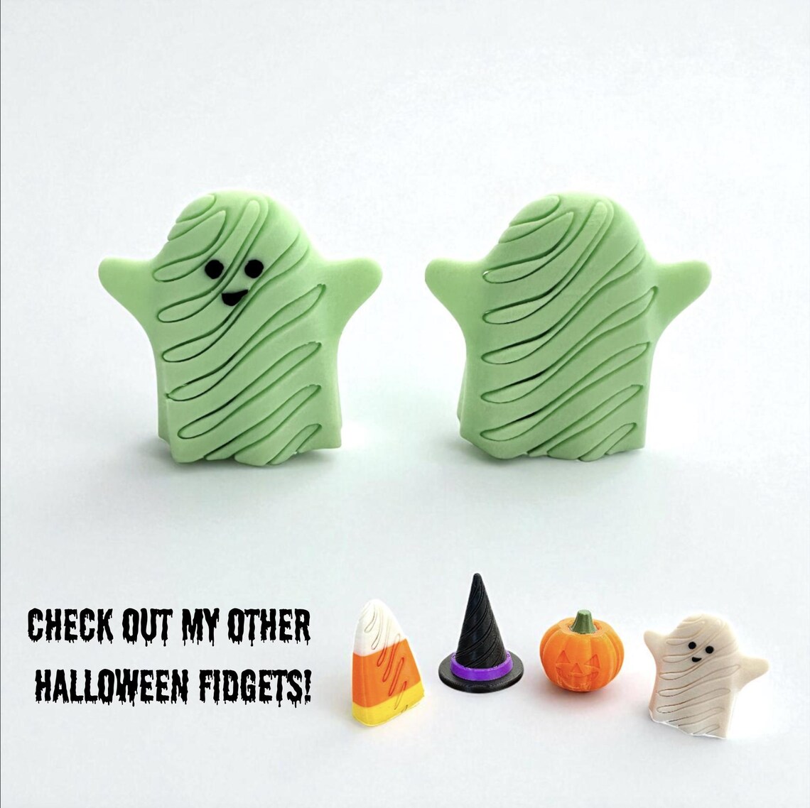 Glow in the Dark Ghost Fidget Toy: 3D Printed Halloween Handheld - Etsy