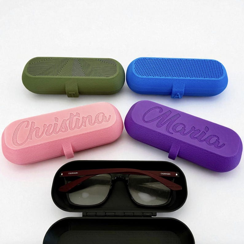 Personalized Hard Shell Glasses Case: Monogrammed Eyeglasses ...