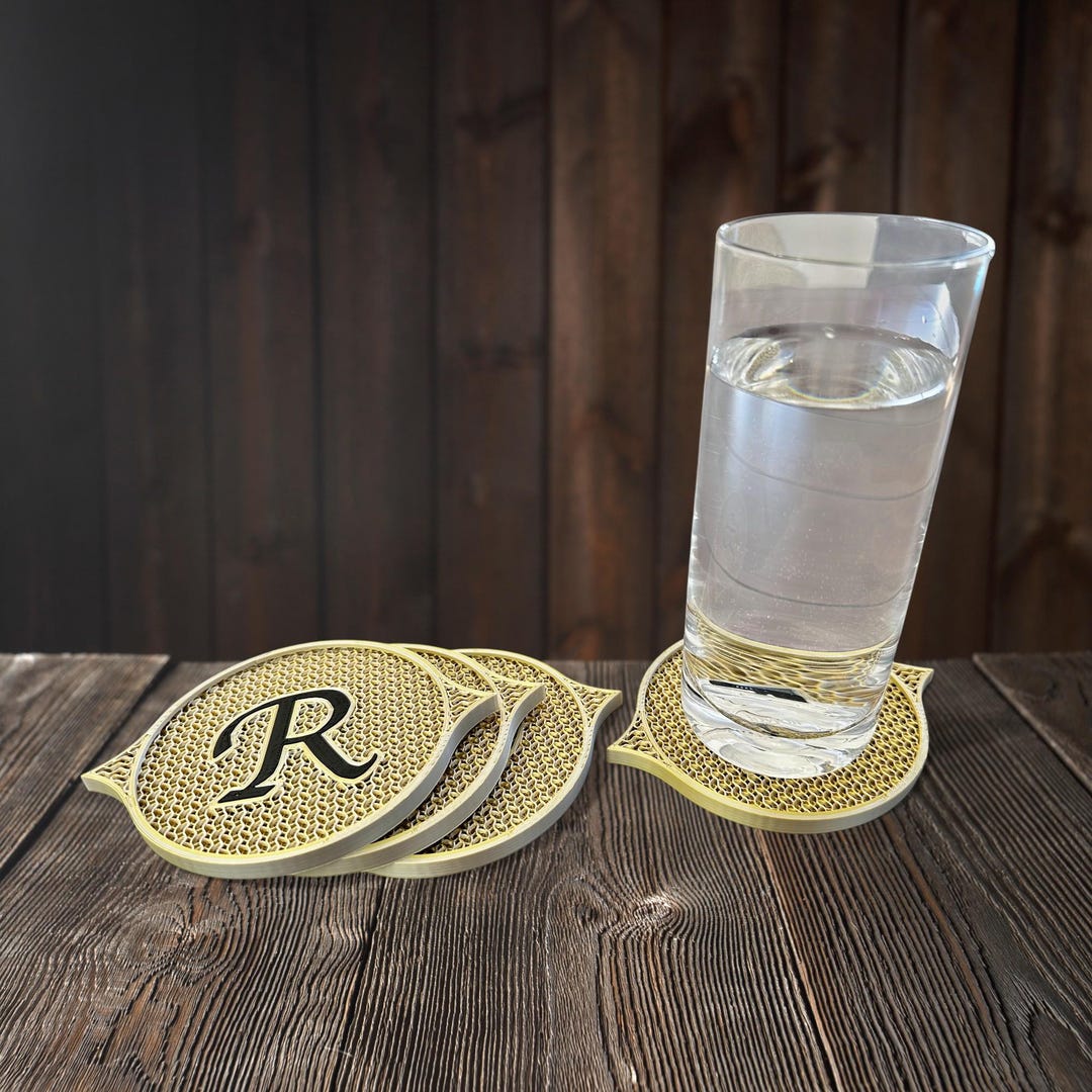 Personalized Coaster Set | Custom Name Monogram Drinking Coasters ...