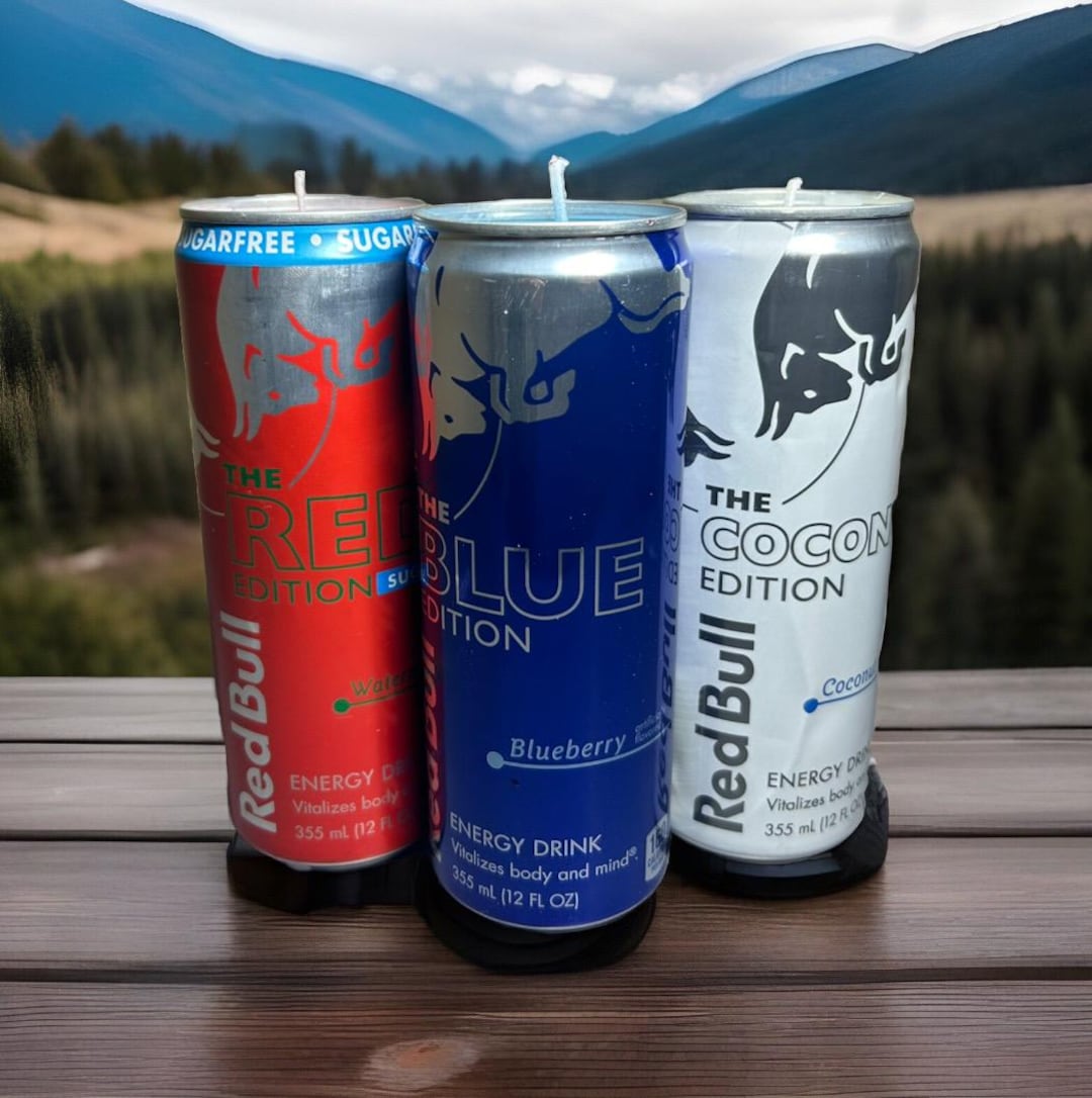 Red Bull Candles Handmade Custom Candles Custom Scents to Choose From ...