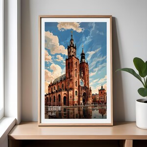 Krakow Travel Wall Art, Poland Print, Cracow Poster, European City ...