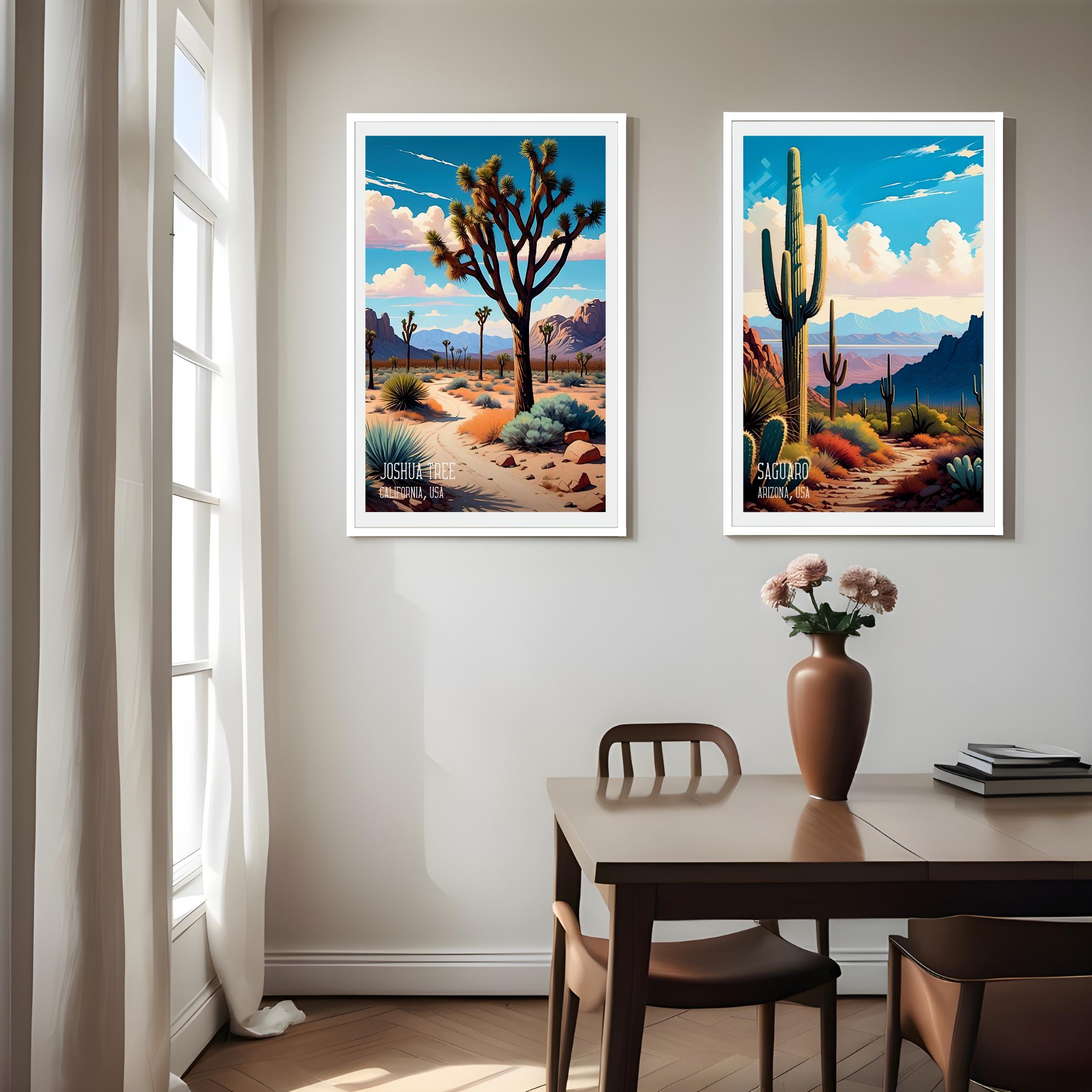 Joshua Tree National Park Travel Wall Art, California Poster, USA Parks ...