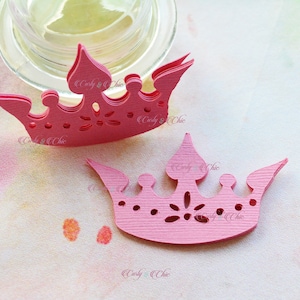 Princess Crown Tags Size 2.50 girl Baby Shower Labels paper Crown Die ...