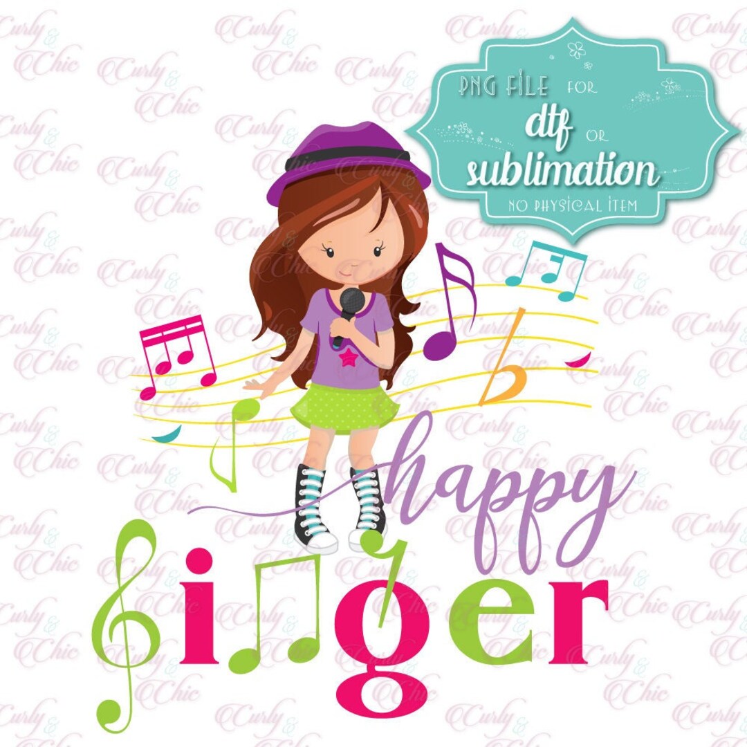 Future Happy Singer PNG happy Birthday DTF Digital Print - Etsy
