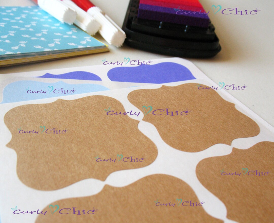 Square Bracket Stickers square Bracket Labels stickers in - Etsy