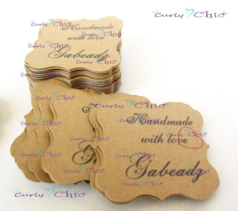45 Personalized Square Brackets Size 1 1/4x1 1/4 - Etsy