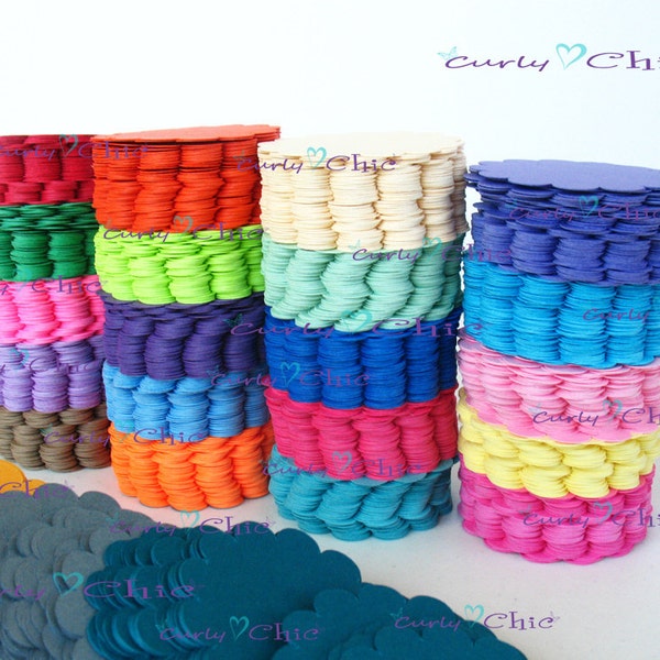 Scalloped Labels - Etsy