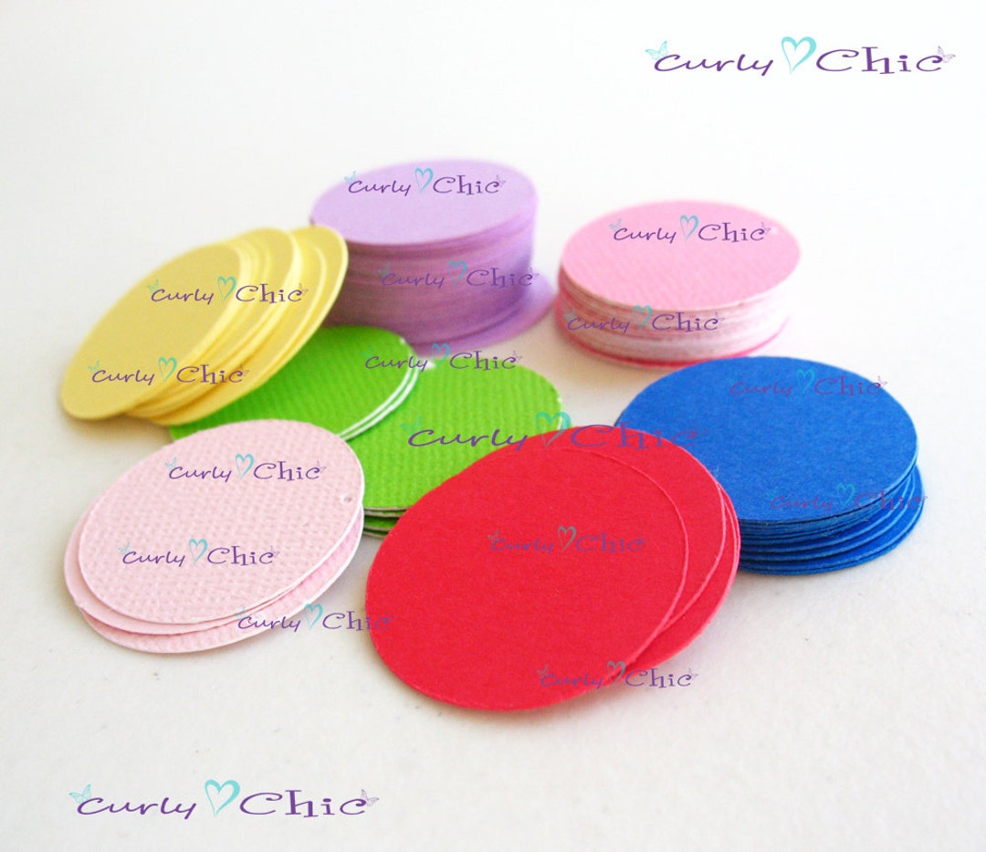55 Simple Circle Tag Size 2" -circles Die Cuts -cardstock Circles Tags ...