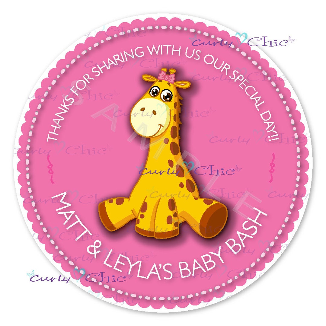 Personalized Baby Shower Stickers new Sweet Girl Labels personalized ...
