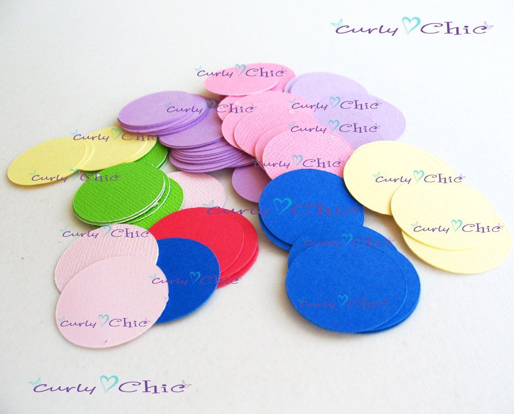 55 Simple Circle Tag Size 2 Circles die cuts Cardstock | Etsy