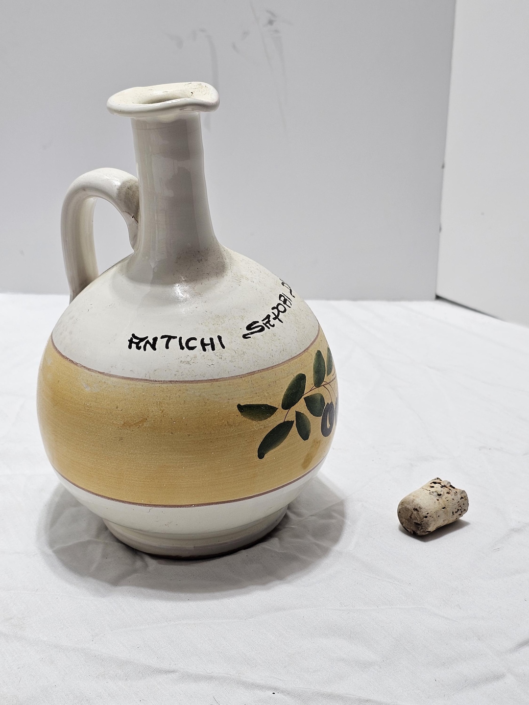 Handmade Italian Olive Oil Cruet: Rustic Tuscan Kitchen Decor - Etsy