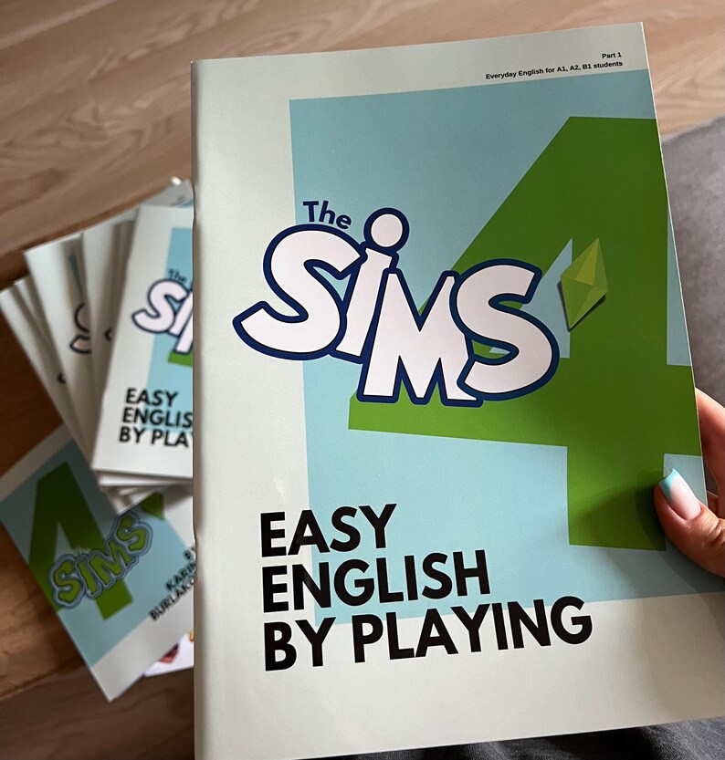 70 Pages A4 Workbook Sims4 Learn English With the Sims 4 Guide Fun ...