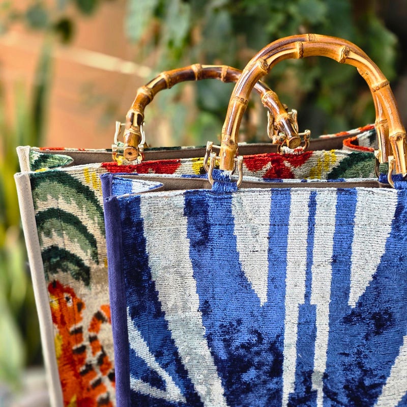 Bamboo Grocery Bag - Etsy
