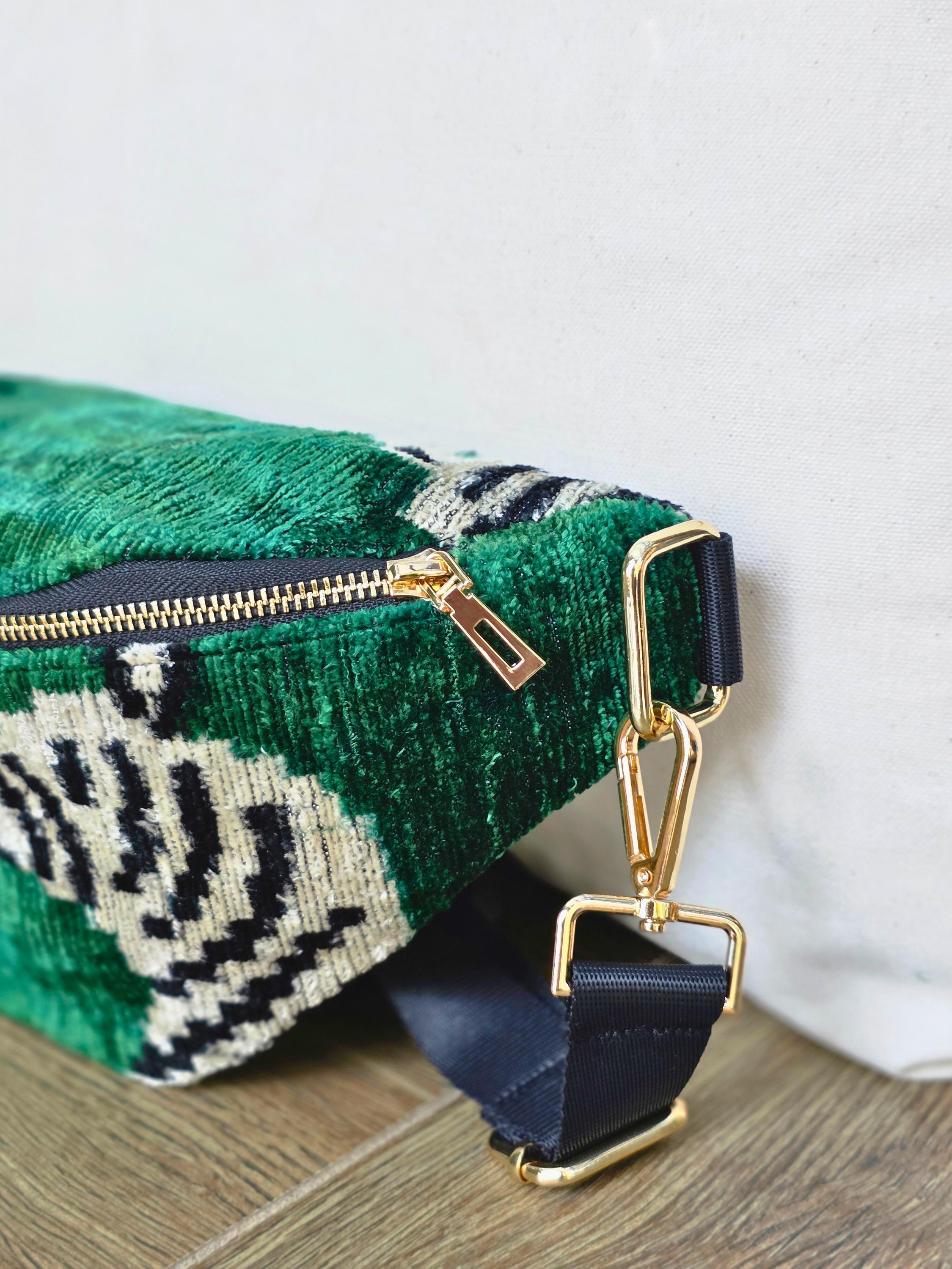 Handmade Velvet Fanny Pack: Zebra Animal Print Belt Bag I Holiday Gift ...