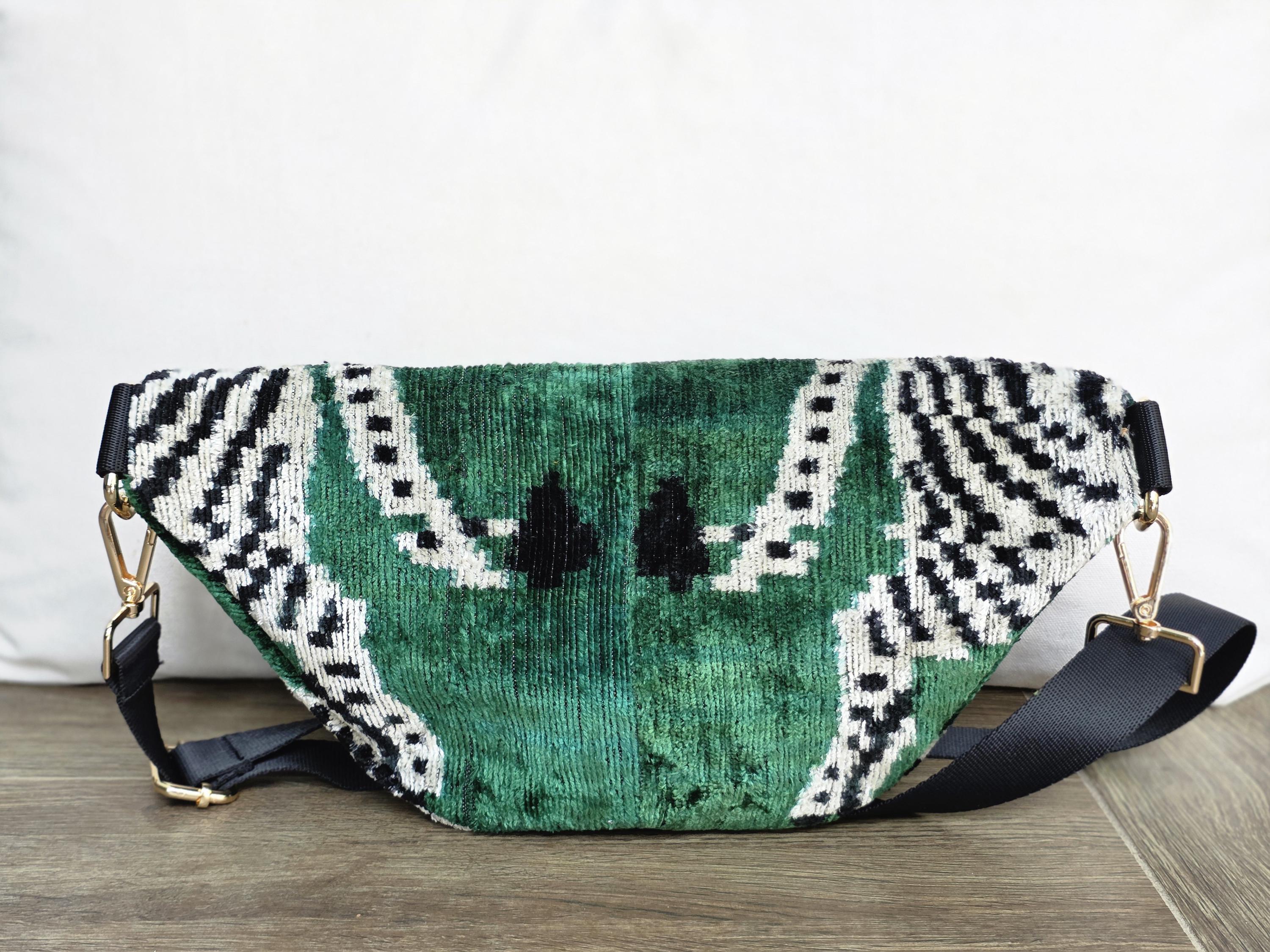 Handmade Velvet Fanny Pack: Zebra Animal Print Belt Bag I Holiday Gift ...