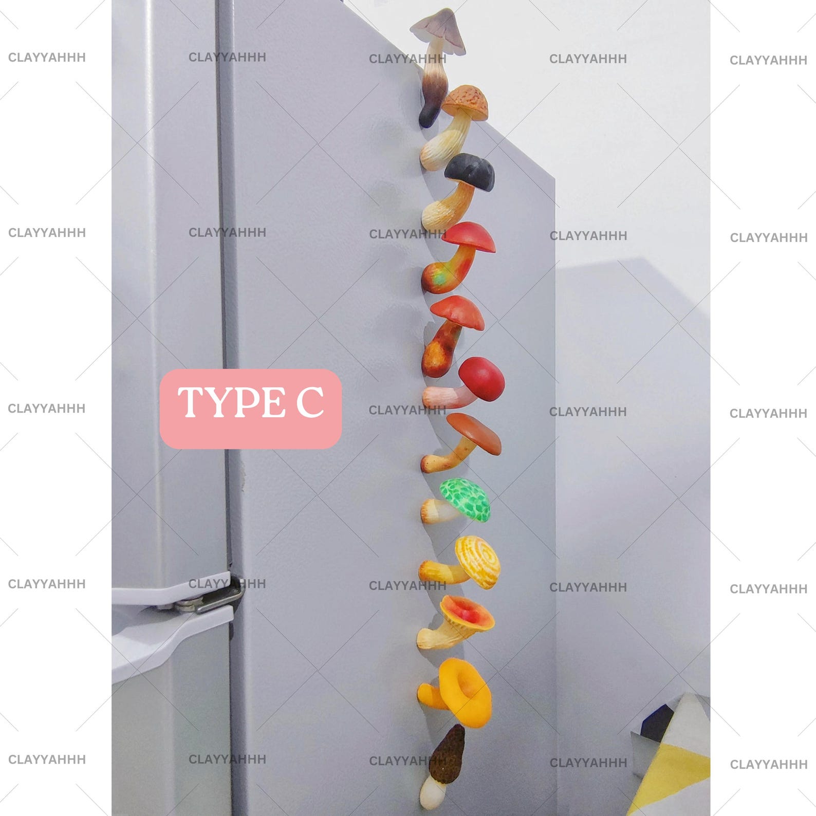 Cute Clay Mushroom Fridge Magnets | Fairycore Kitchen Decor ...