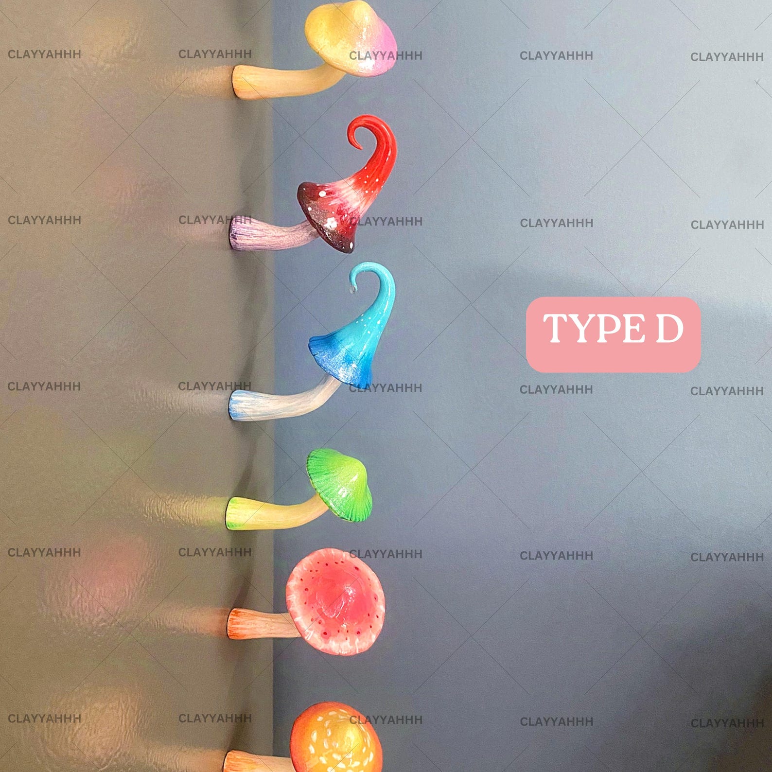 Cute Clay Mushroom Fridge Magnets | Fairycore Kitchen Decor ...