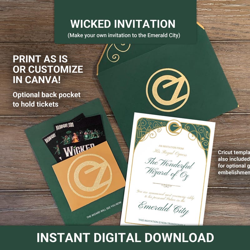 Wicked Party Invitations - Etsy