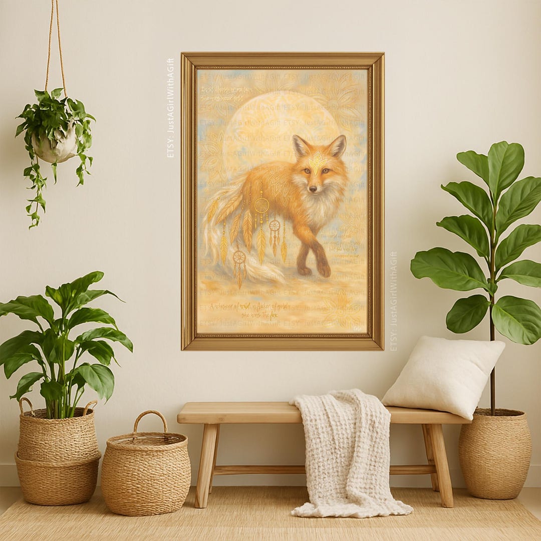 Poster: the Wait - Fox - the Spirit Animal Collection. Wall Art, Home ...