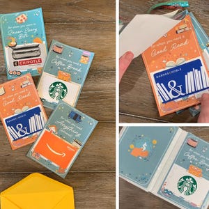 Printable Gift Card Template: DIY Gift Card Book, Holder, Gift Card ...