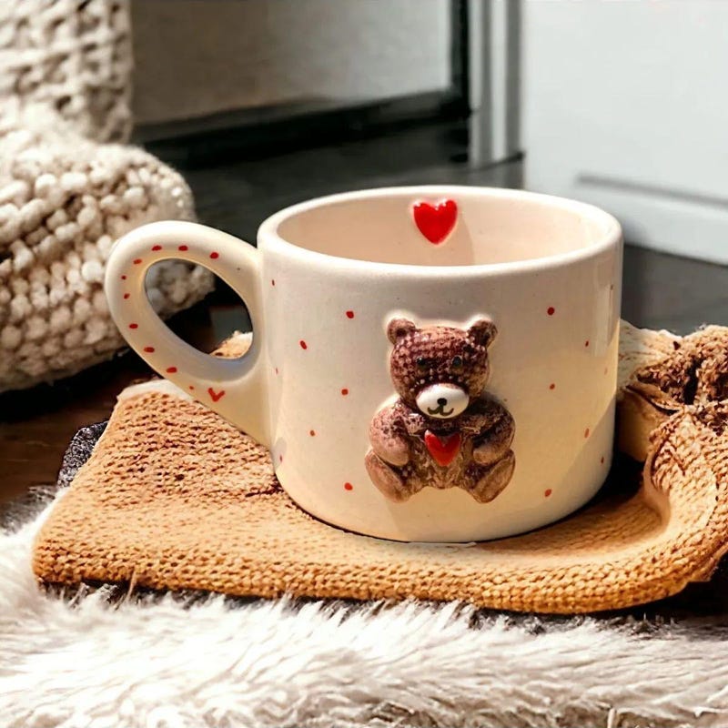 Ceramic Teddy Bear - Etsy
