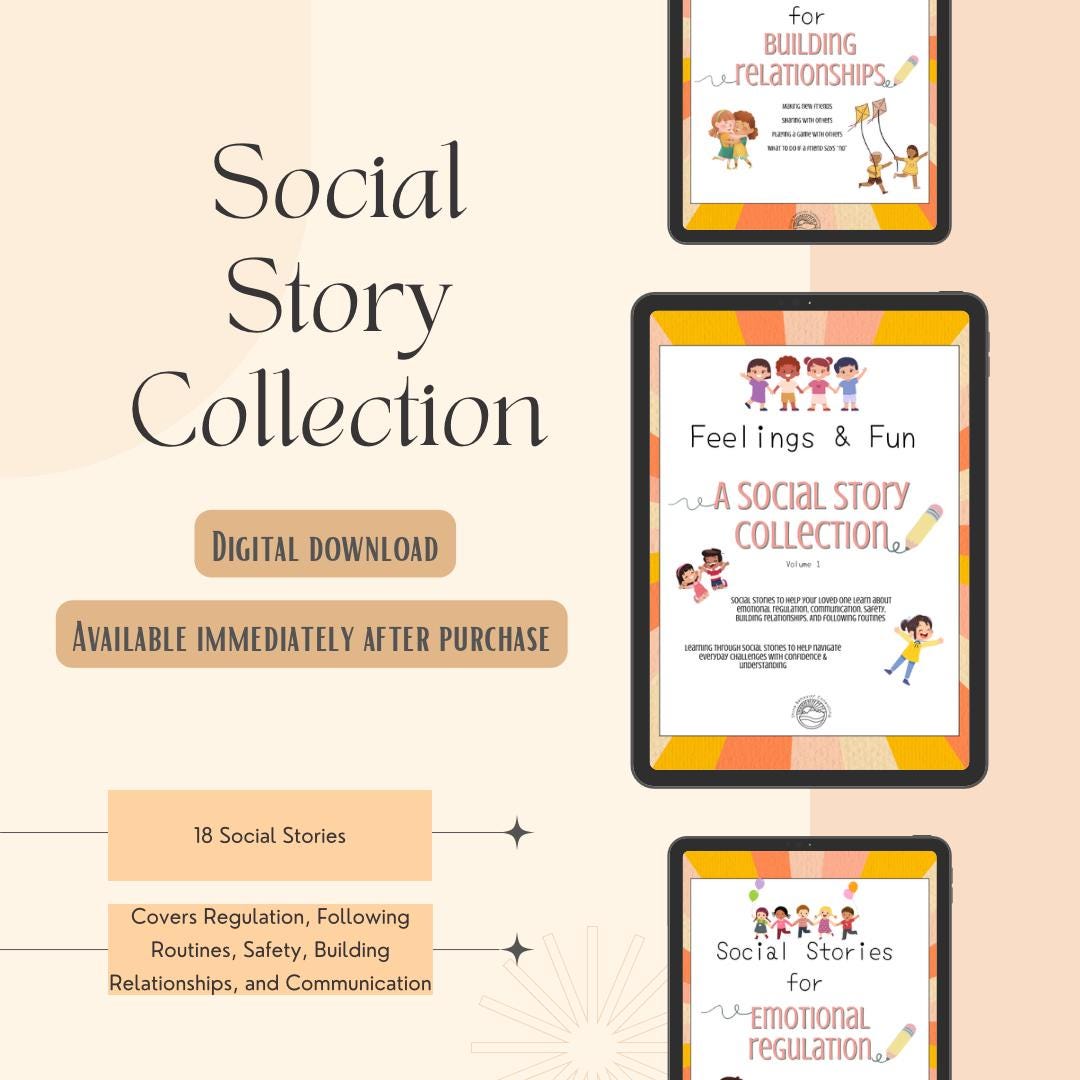 Feelings & Fun- Social Stories for Communication, Emotion Regulation ...