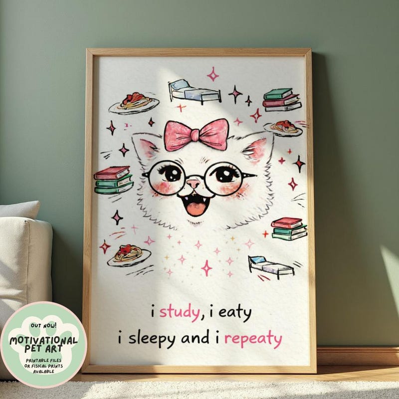 Study Room Poster Funny - Etsy