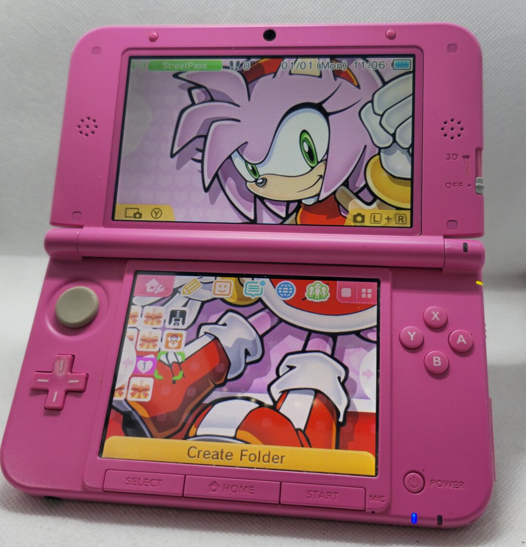 Nintendo 3ds XL Pink Edition, Custom - Etsy