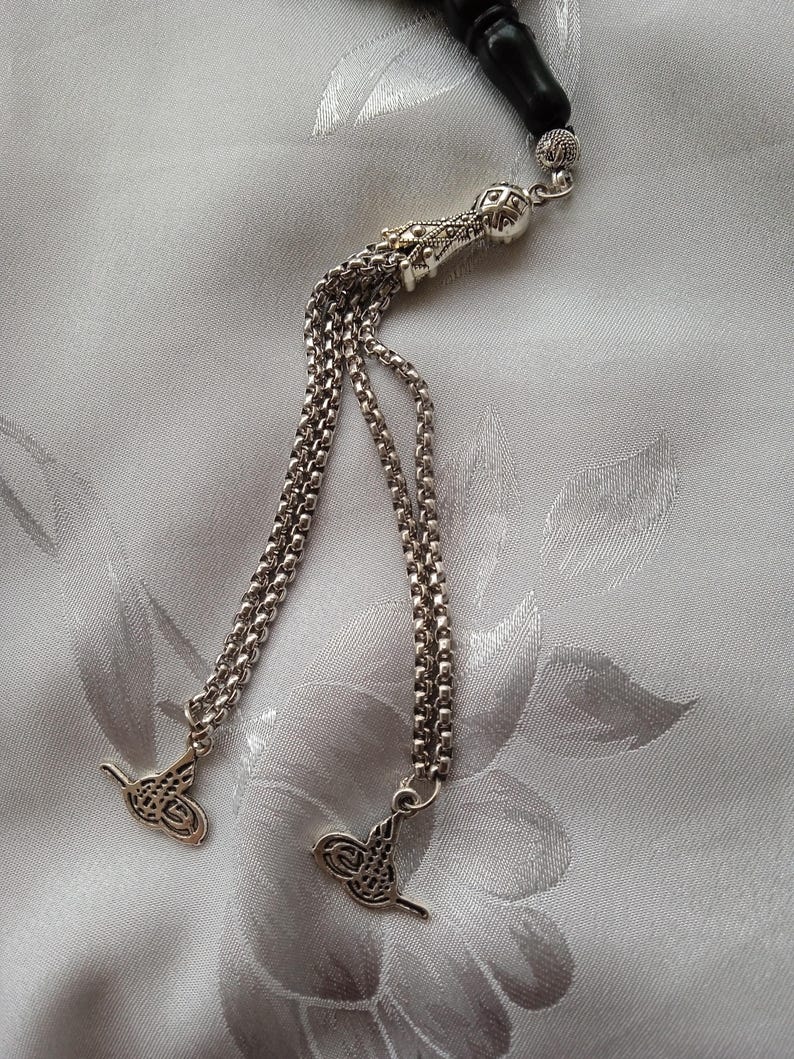 Real Erzurum Oltu Stone Handmade Rosary İslamic Prayer Beads, 33 Beads ...