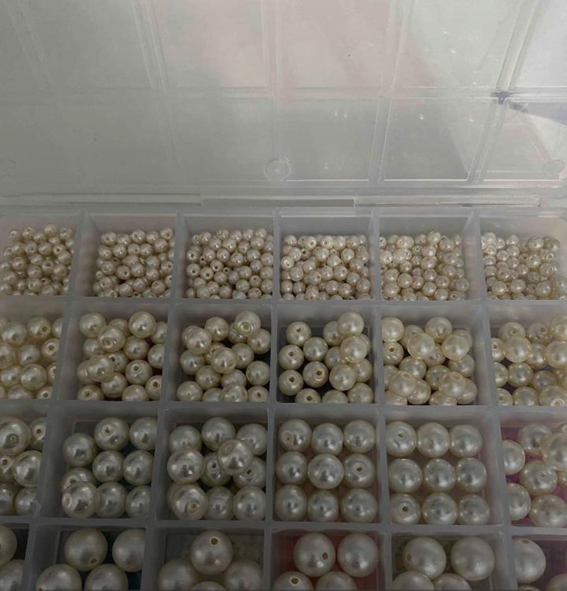 1 Mega Box of White Pearls for Jewelry Making Hobby Starter Set of ...