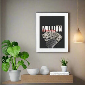 Framed Vertical Poster, Dollar Portrait Million Dollar Baby Movie Quote ...