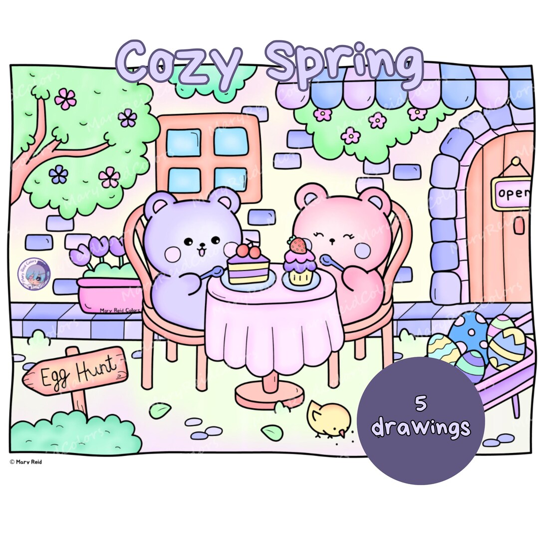 Coco Wyo Adults & Teens Coloring Book Instant Download 5 Pages Cozy ...