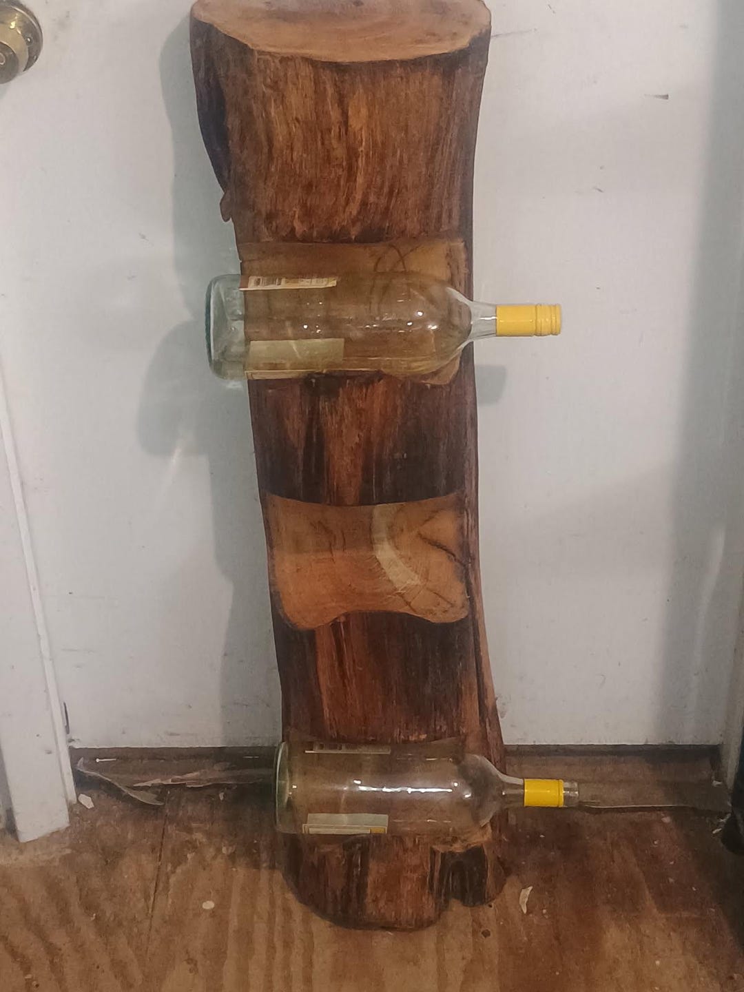 Wall Wine Rack Made From Black Locust - Etsy