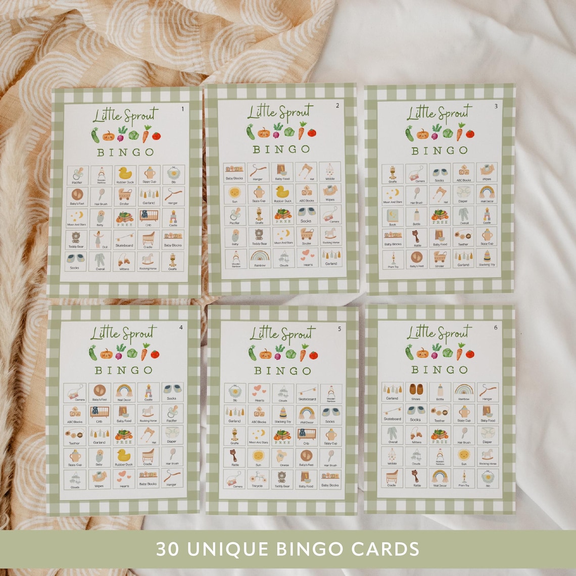 Garden Baby Shower Games Bundle: Little Sprout Theme (digital Download, PDF) - Etsy