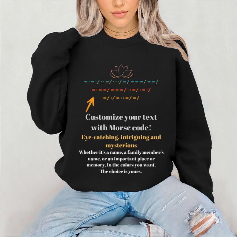 Personalized Morse Code Shirt: Hidden Message Unisex Tee - Etsy