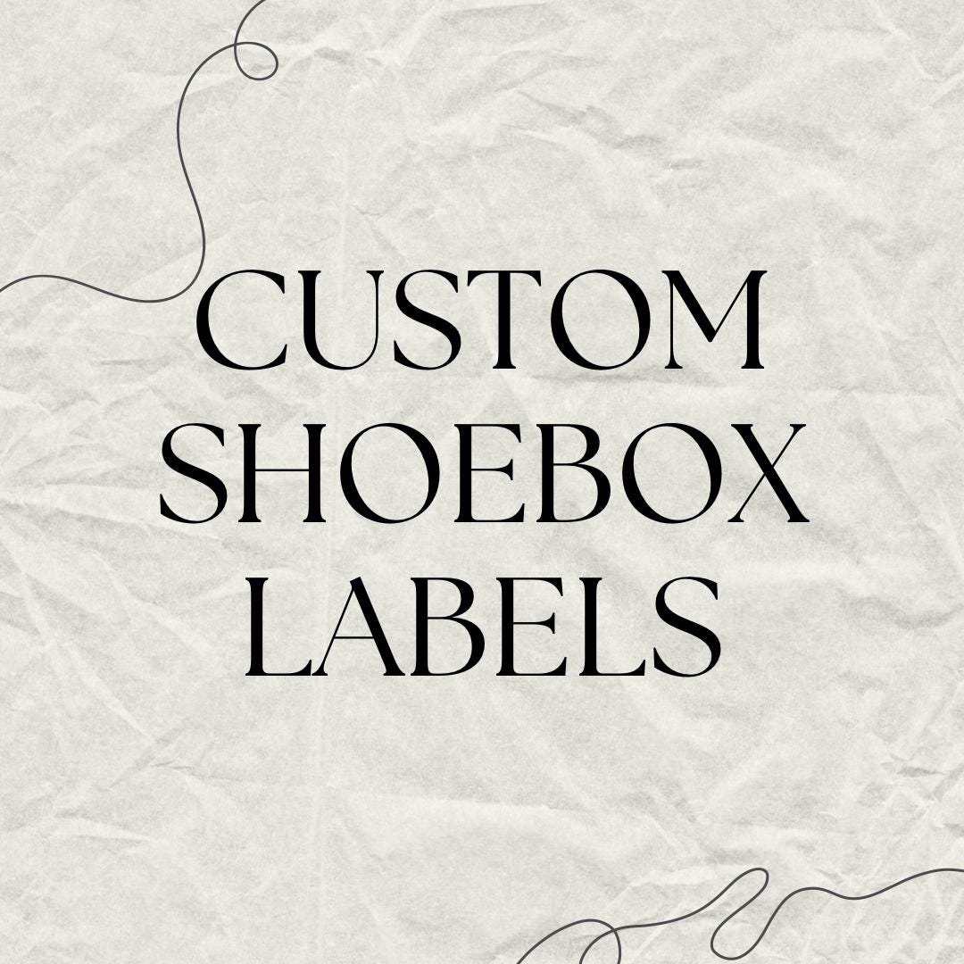 Shoebox Labels - Etsy