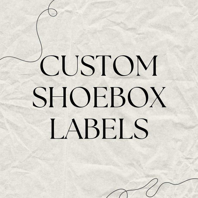 Shoebox Labels - Etsy