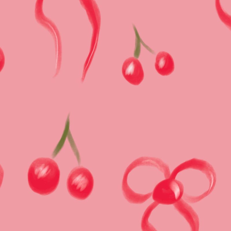 Cherry Bow Wallpaper - Etsy