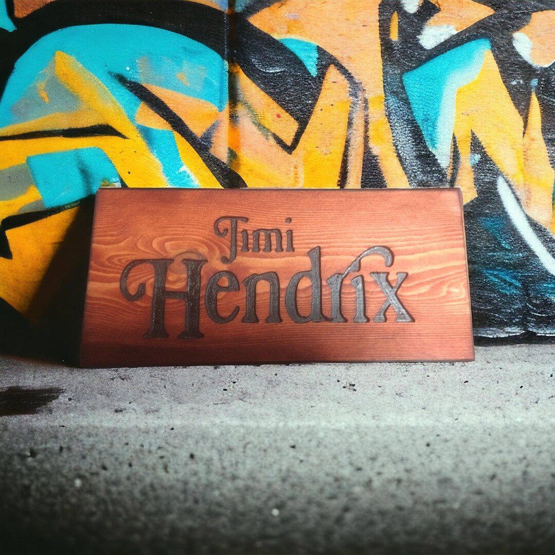 Jimi Hendrix Wood Sign / Wall Art - Etsy