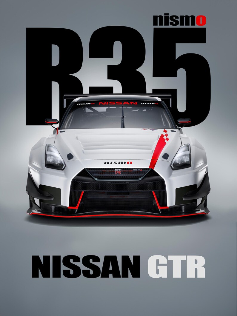 Nissan GTR R35 Poster - Custom Car Print (high Resolution) - Etsy