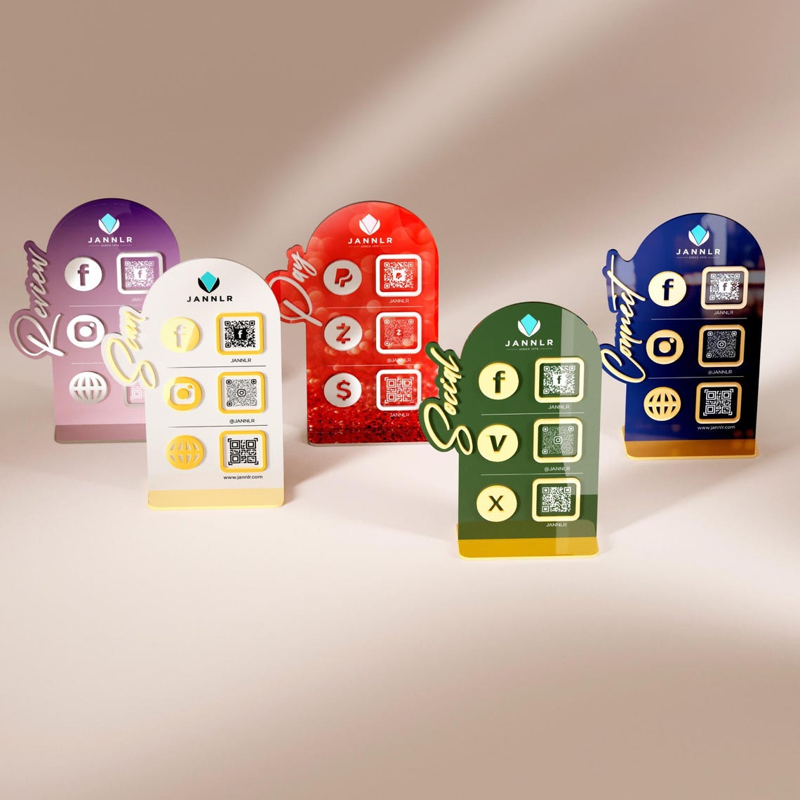 Multi QR Code Sign,custom QR Code Sign for Business ,payment Sign ...